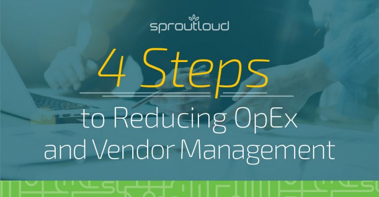 4 Steps to Reducing OpEx and Vendor Management
