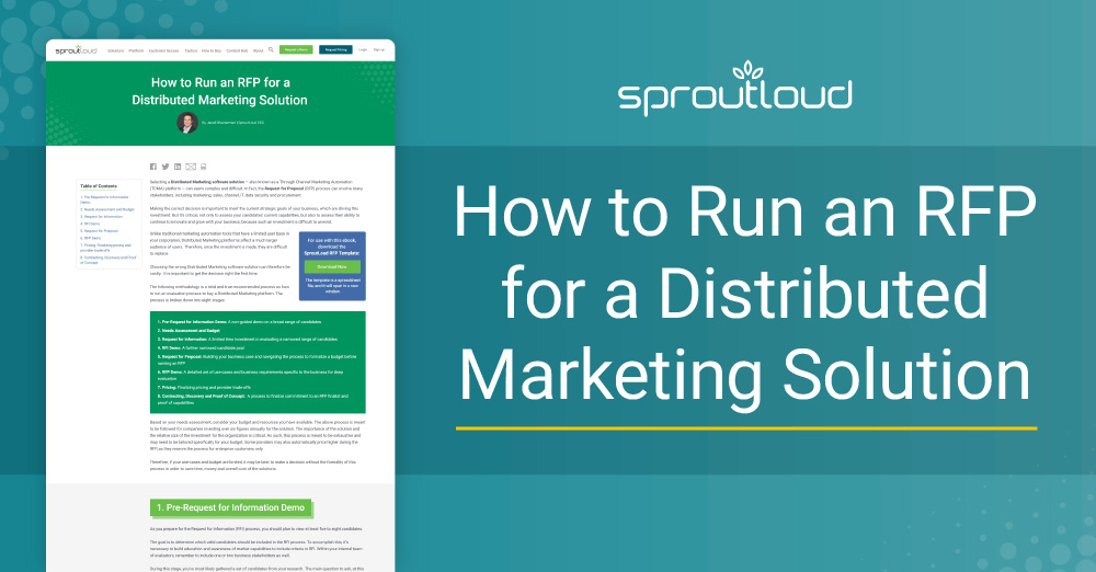 [eBook] How to Run an RFP for a Distributed Marketing Solution