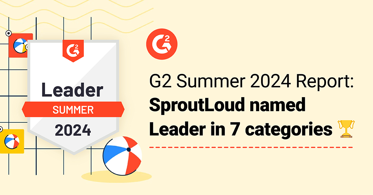 G2 2024 Summer Report: SproutLoud named Leader in 7 Categories